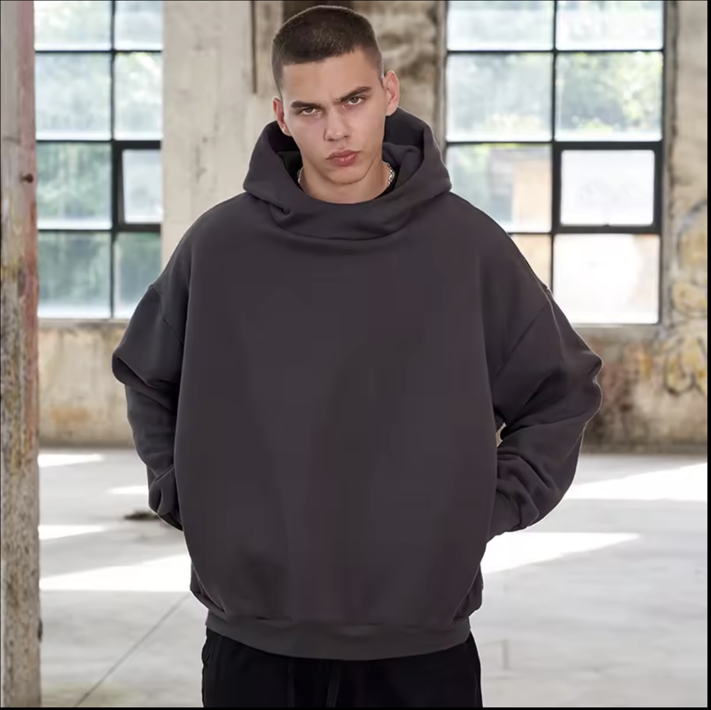 413104 – House Blanks Heavyweight Fleece Pocketless Hoodie – 413 Merch ...