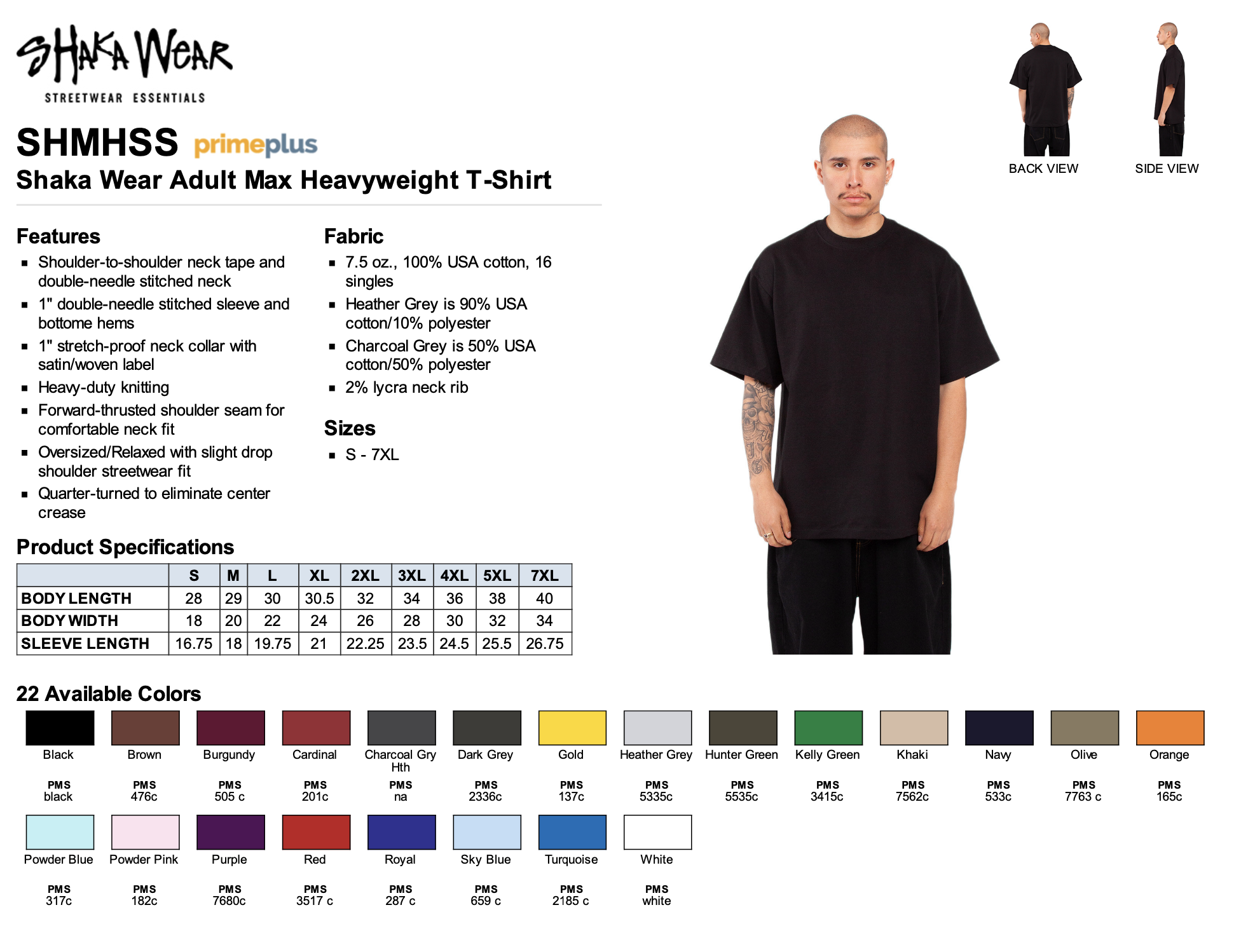 SHMHSS Shaka Wear Adult Max Heavyweight T-Shirt – 413 Merch Catalog